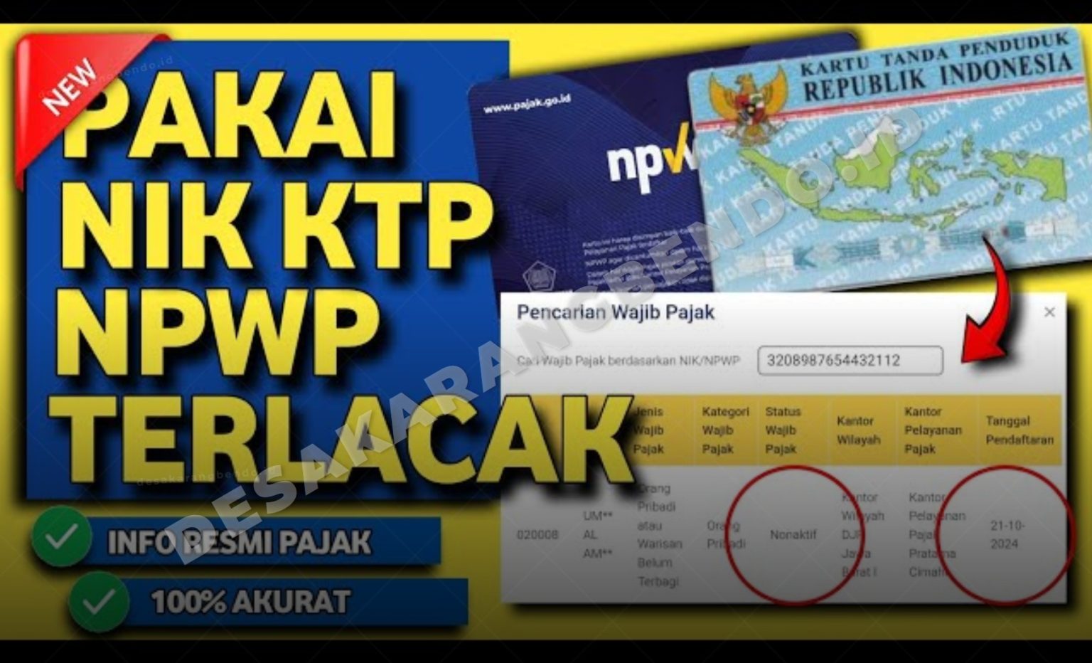 Cek NPWP Online dengan NIK KTP, Begini Cara Tahu Status Aktif atau ...